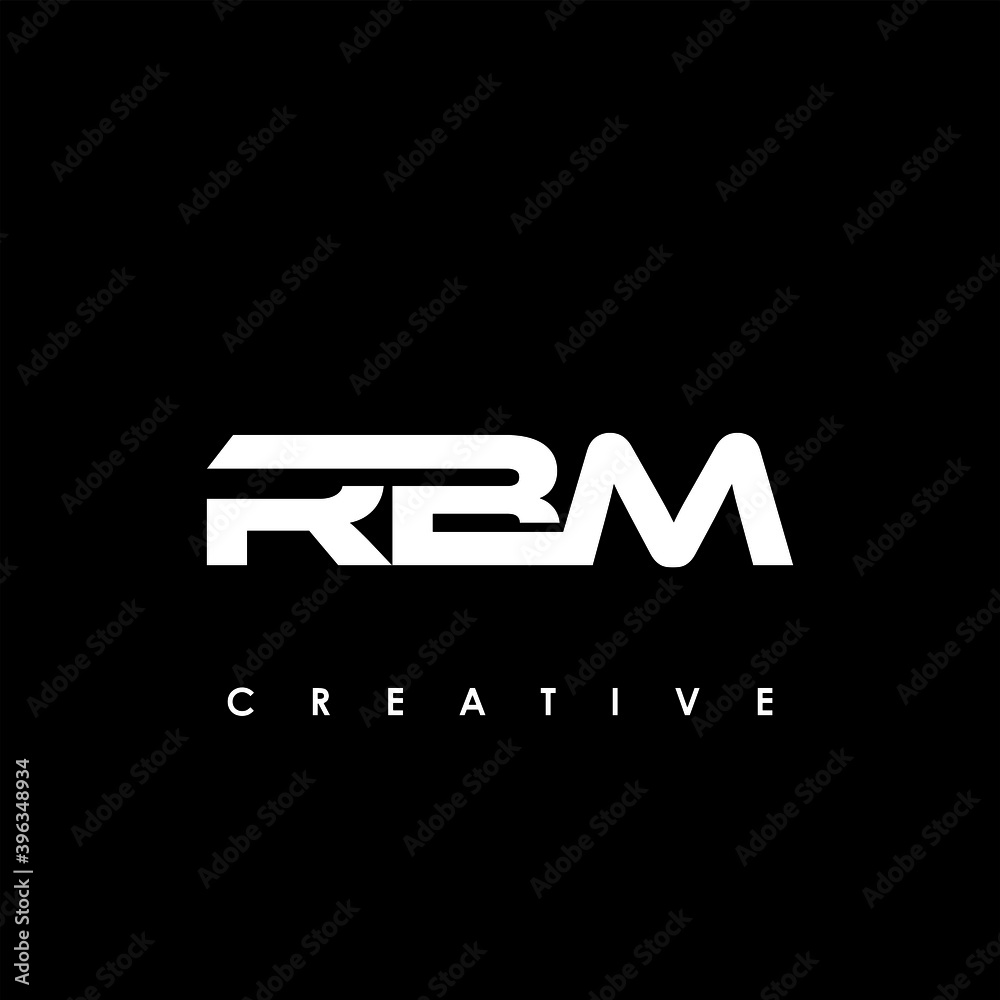 RBM Letter Initial Logo Design Template Vector Illustration Stock ...
