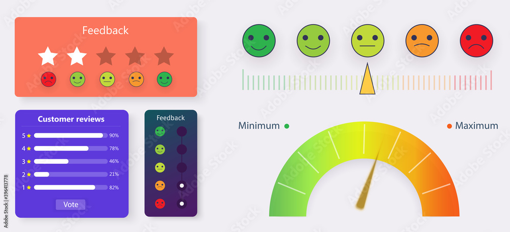 Set rating star. Concept of survey, award symbol, blog excellent frame ...