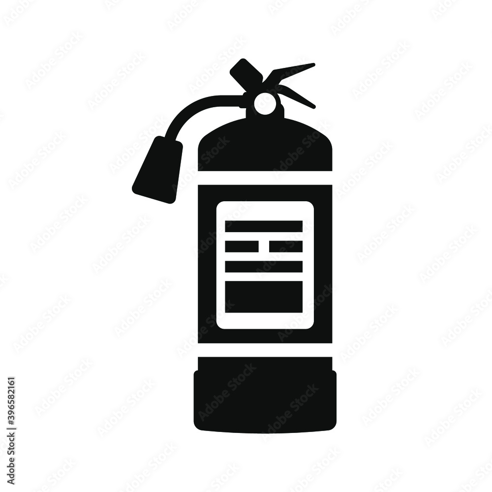 Fire extinguisher Vector, icon logo on transparent background ...