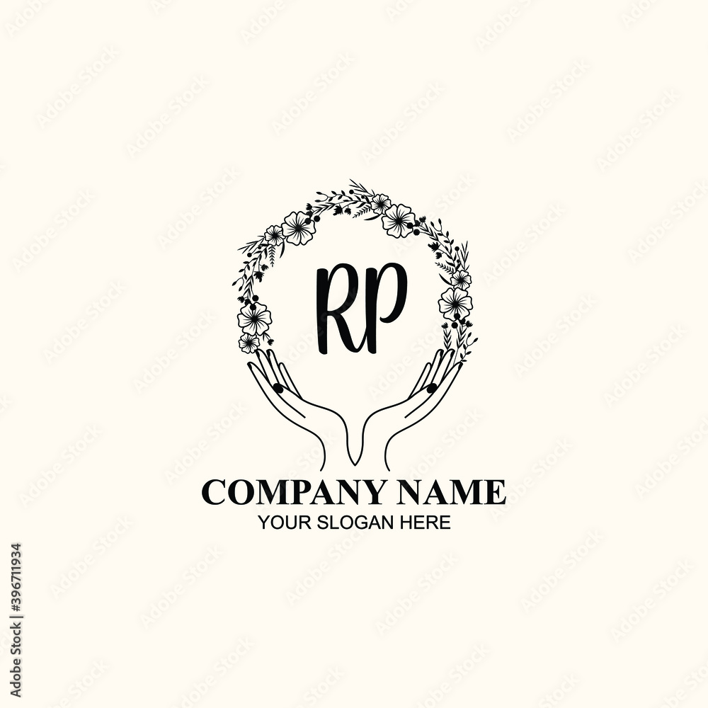 Initial RP Handwriting, Wedding Monogram Logo Design, Modern ...