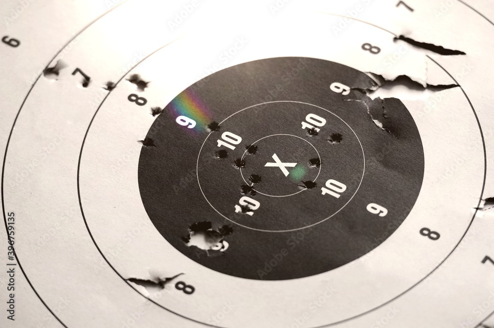 Goal setting with target, objectives and planning concept, top view ...