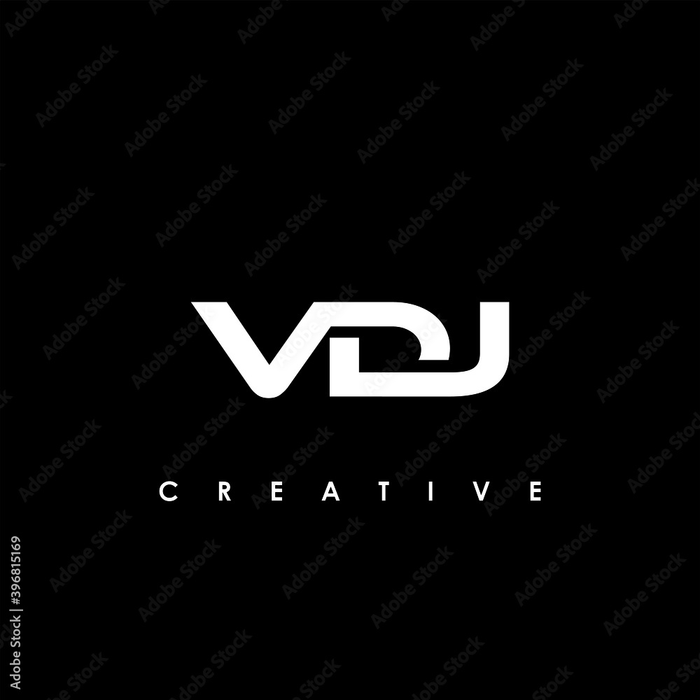 VDJ Letter Initial Logo Design Template Vector Illustration Stock ...