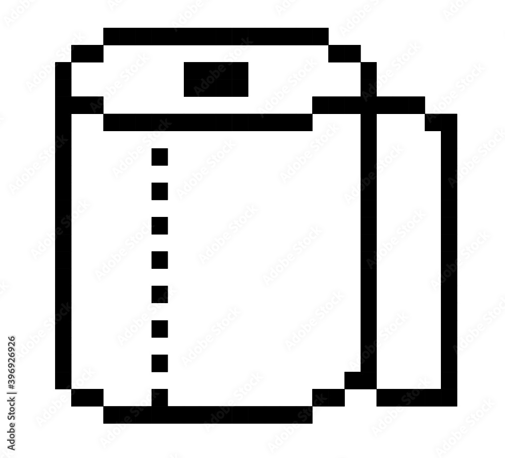papel higiénico - toilet paper pixel art Stock Vector | Adobe Stock