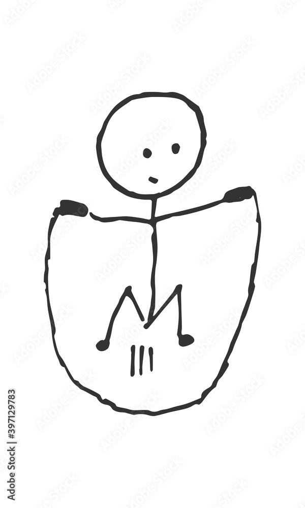 how to draw a stick figure jumping