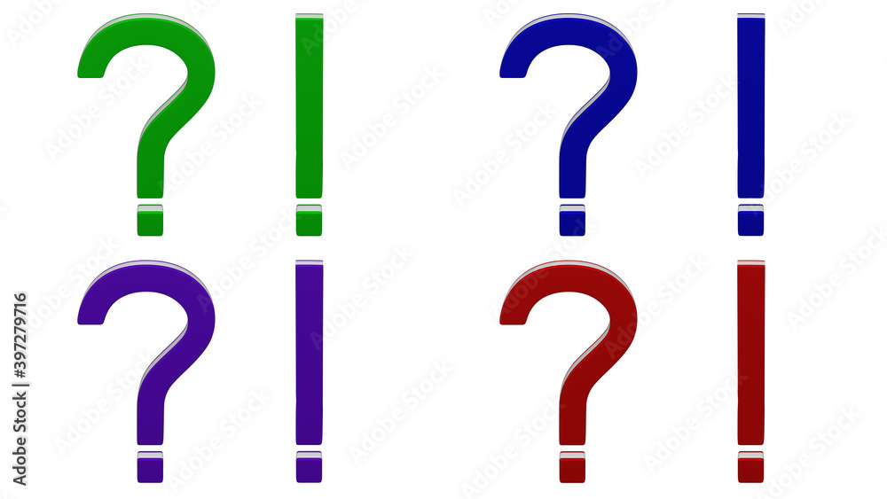 Question mark and exclamation mark. Stock Illustration | Adobe Stock