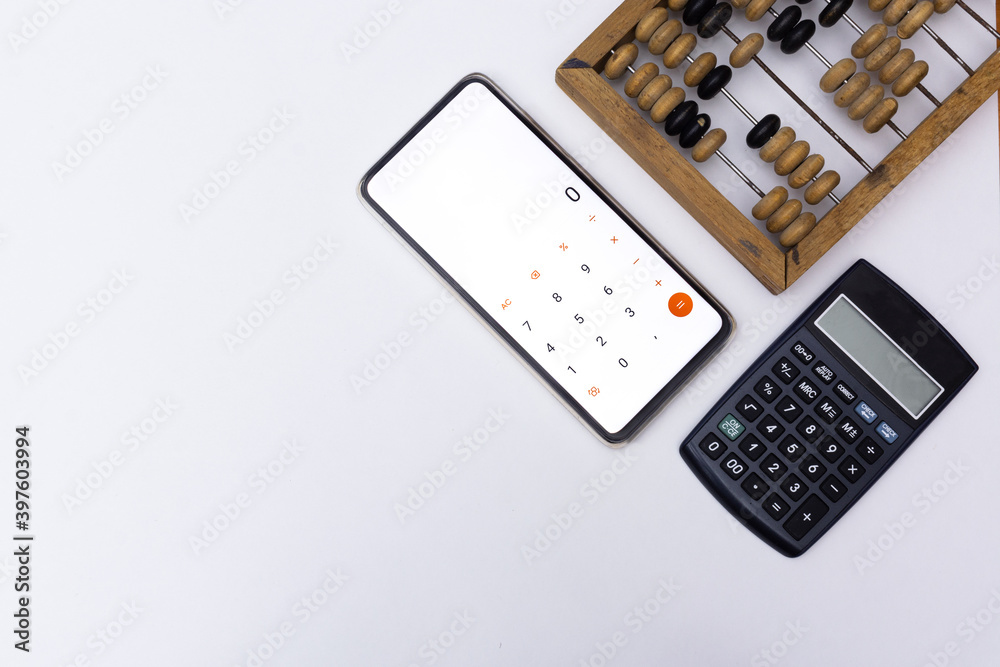 Technological progress concept. Calculation, counting technologies ...