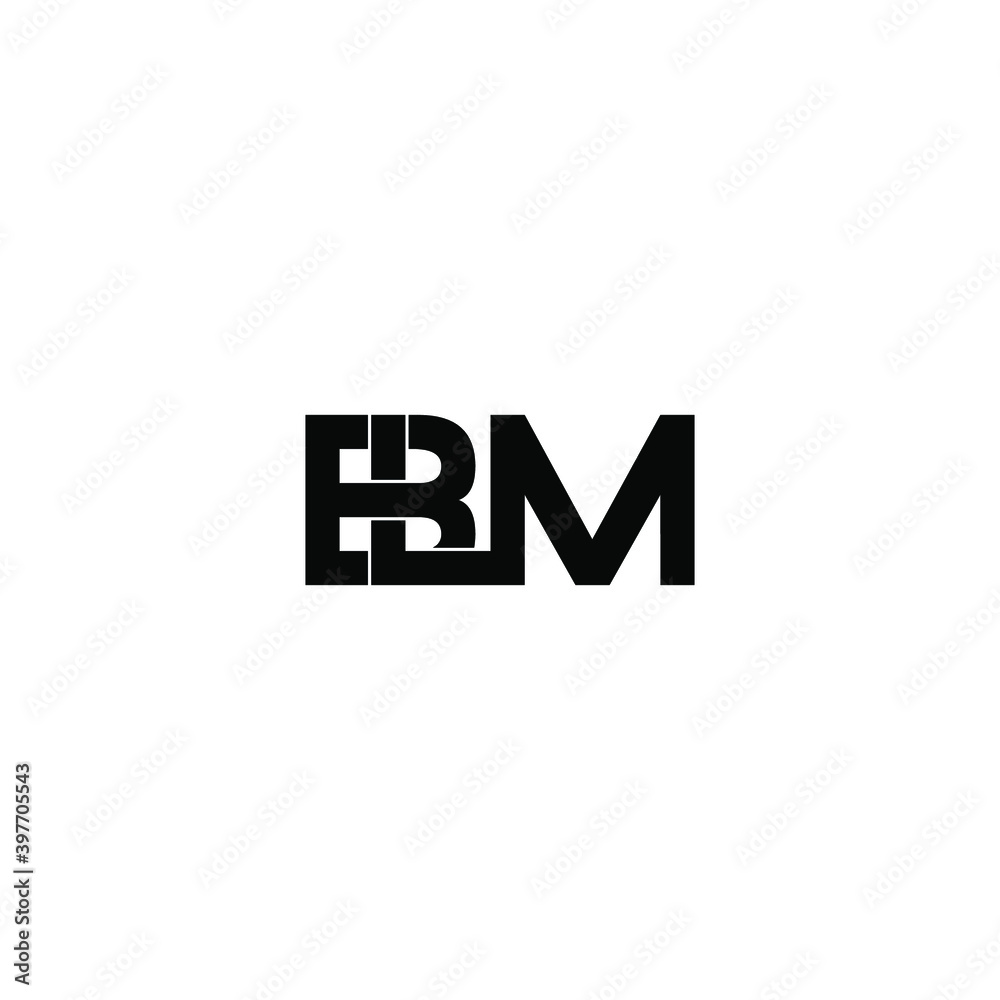 blm letter original monogram logo design Stock Vector | Adobe Stock