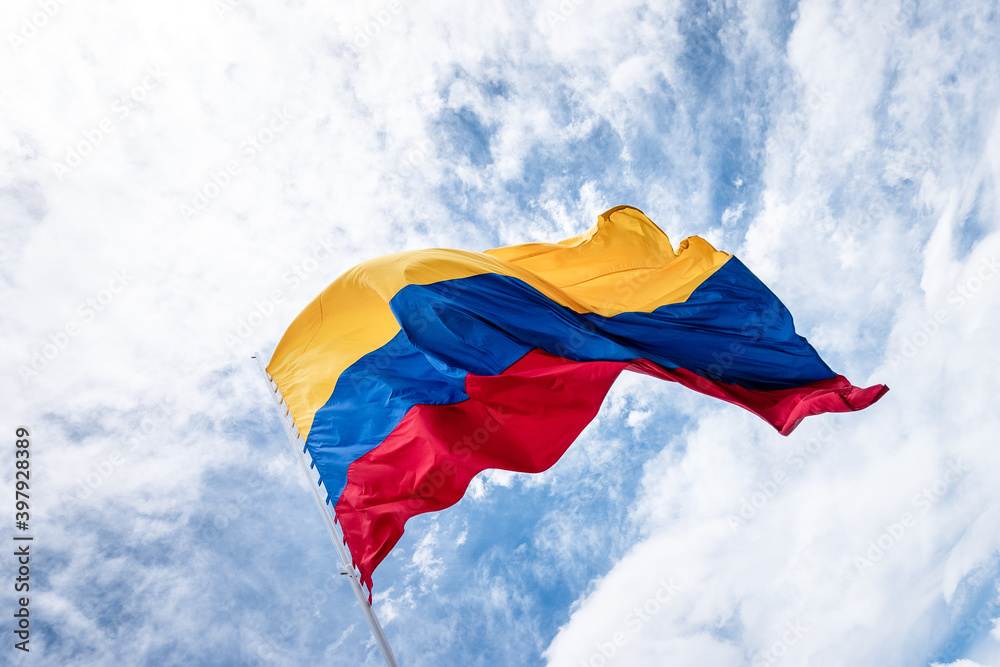 Bandera de Colombia, tricolor, simbolo patrio de la república de ...