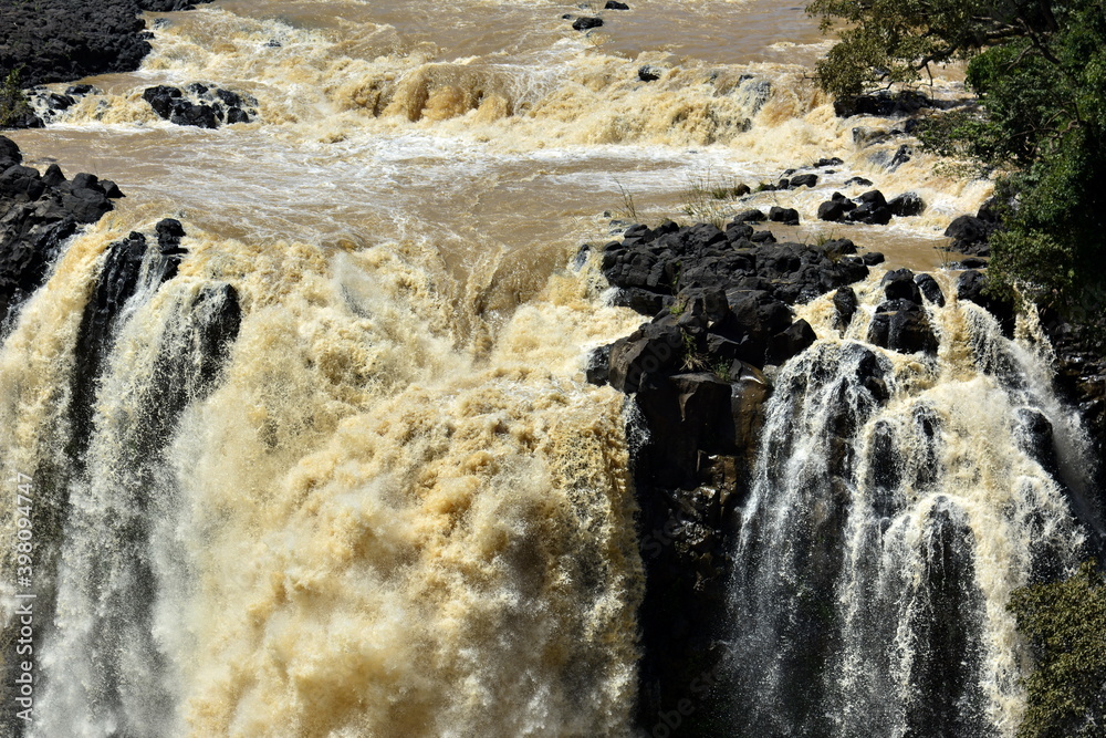 Paisajes y localizaciones de las cataratas del Nilo Azul, en el sur del ...