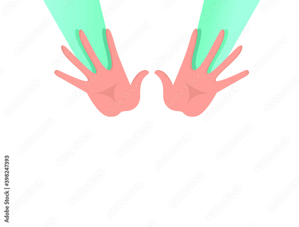 Push away from yourself. Two hands, palms forward, push, push, refuse ...