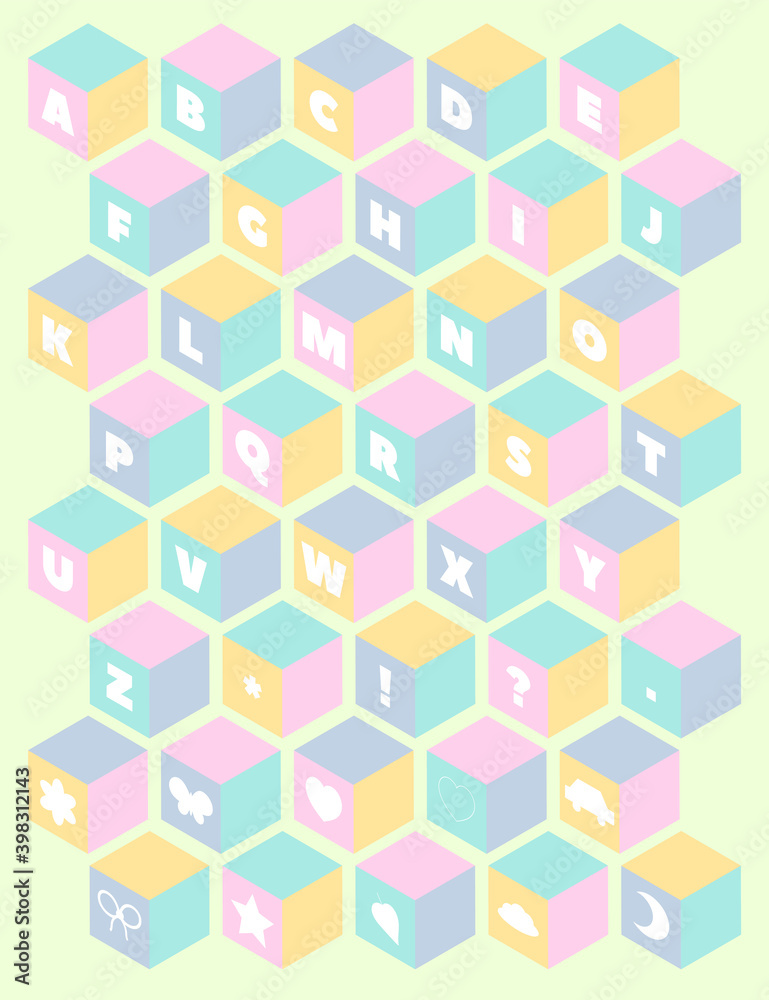 Baby toy building blocks. Alphabet Blocks. Kids alphabet and numbers ...