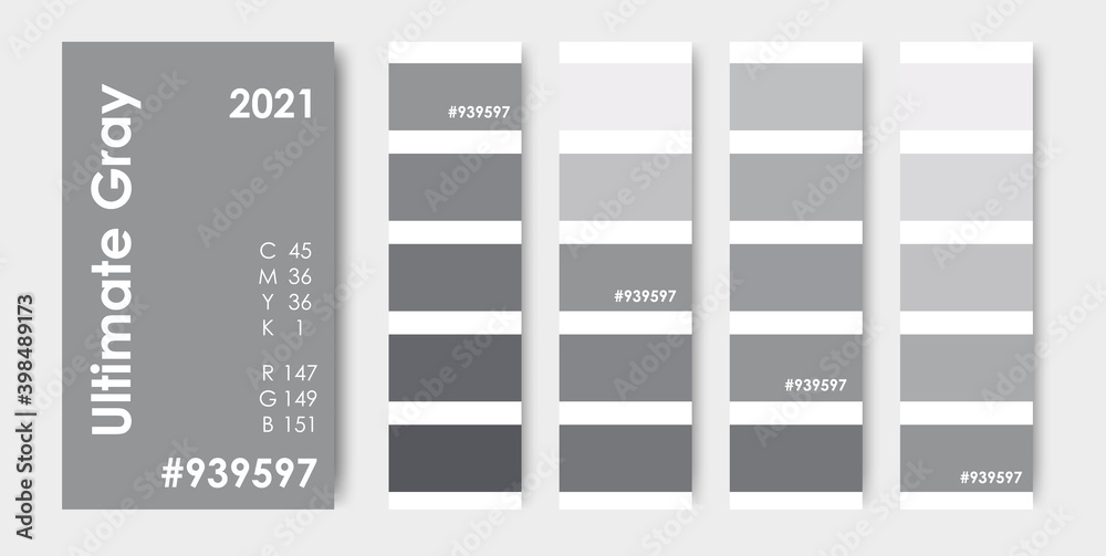 Color of the year 2021 for print and digital use. Color system of ...