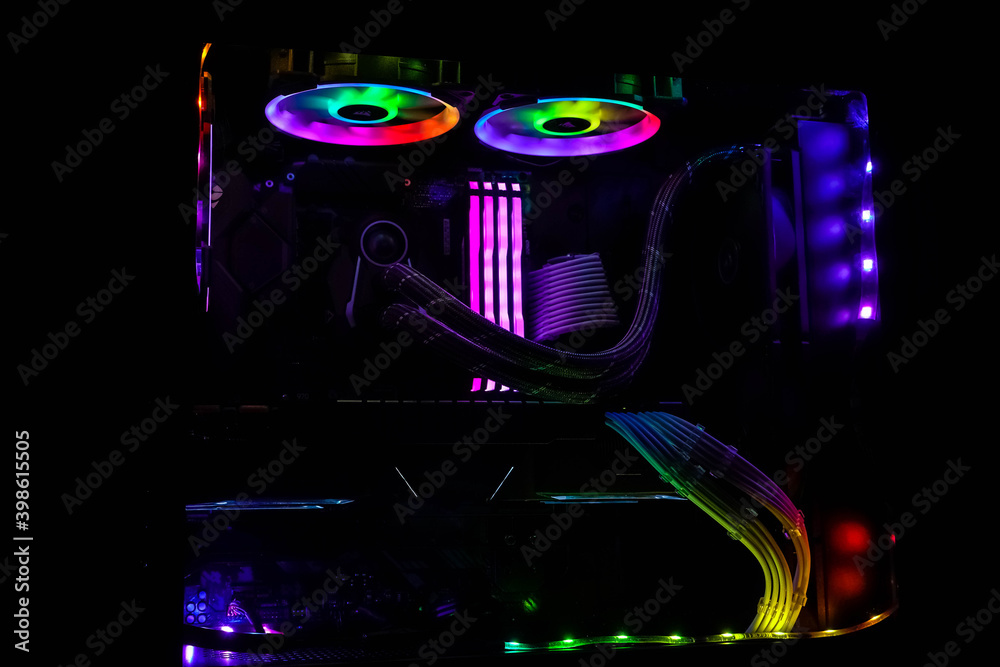 custom pc building rgb illuminated asus corsair amd zotac computer ...