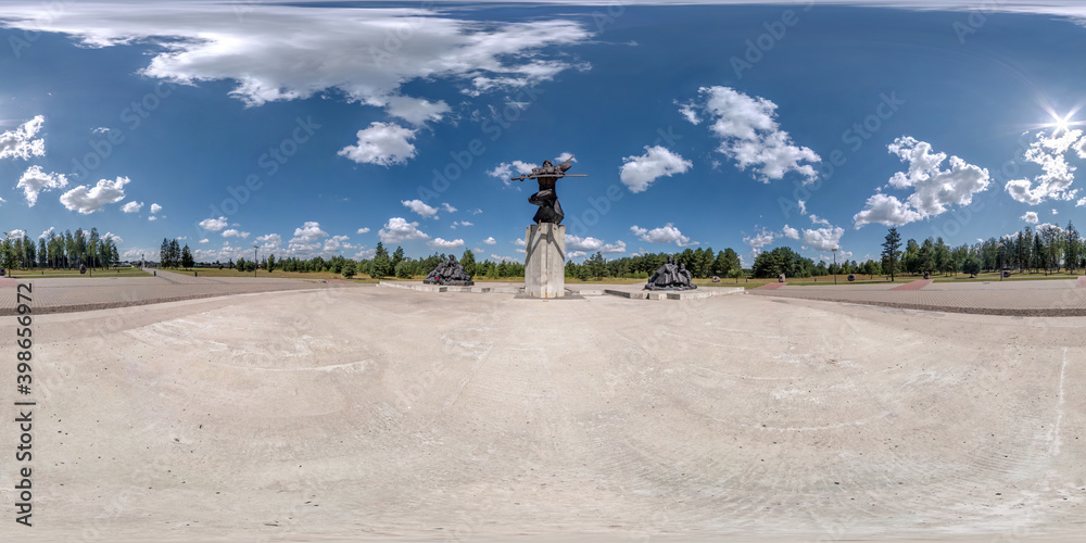full seamless spherical hdri panorama 360 degrees view near Memorial ...