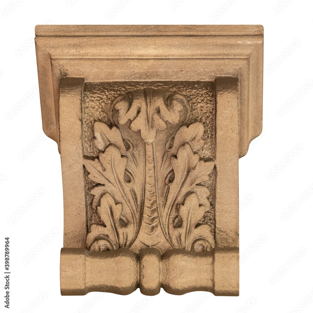 Elements of architectural decorations of buildings, a beam, a bracket ...