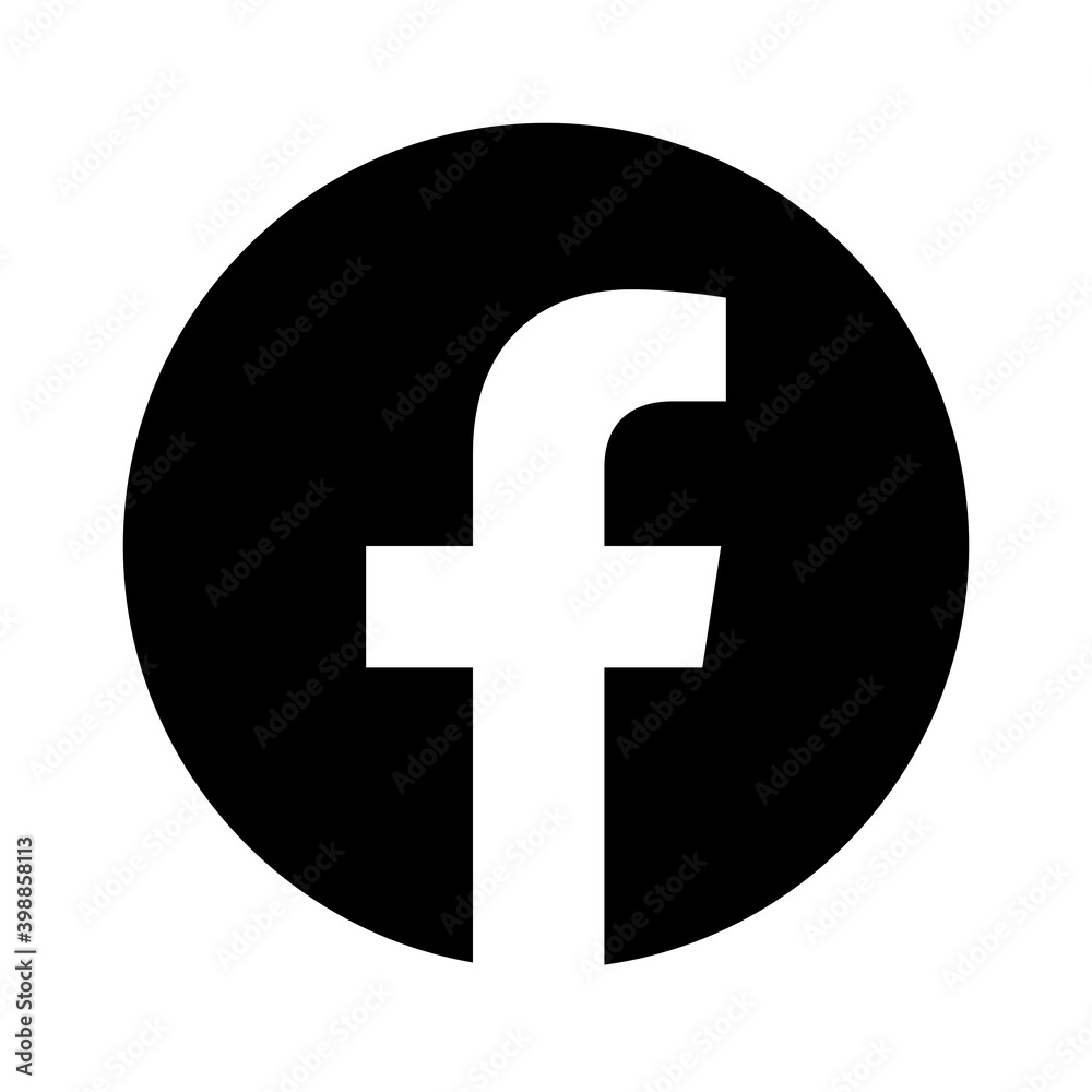 Facebook Logo - Vector - Black Silhouette Shape - Isolated. F Icon for ...