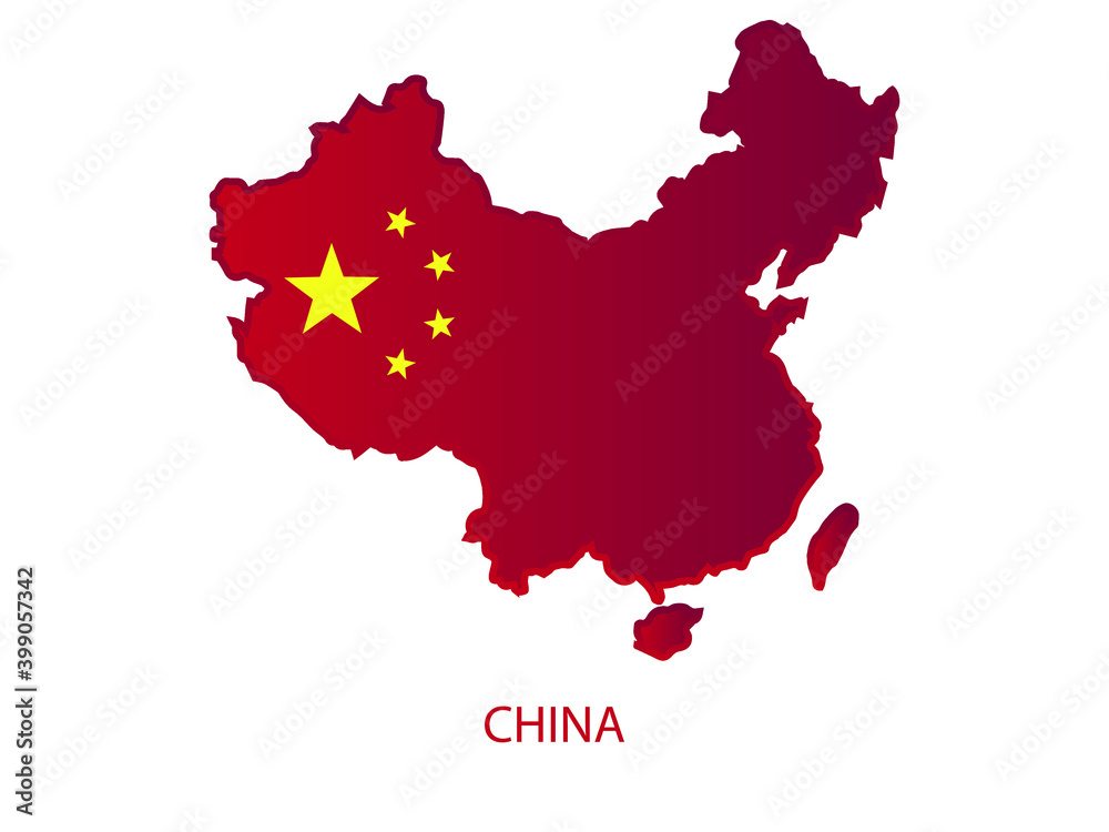 China map concept design. Map concept for advertising, posters ...