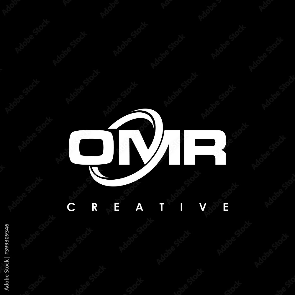 OMR Letter Initial Logo Design Template Vector Illustration Stock Vector | Adobe Stock