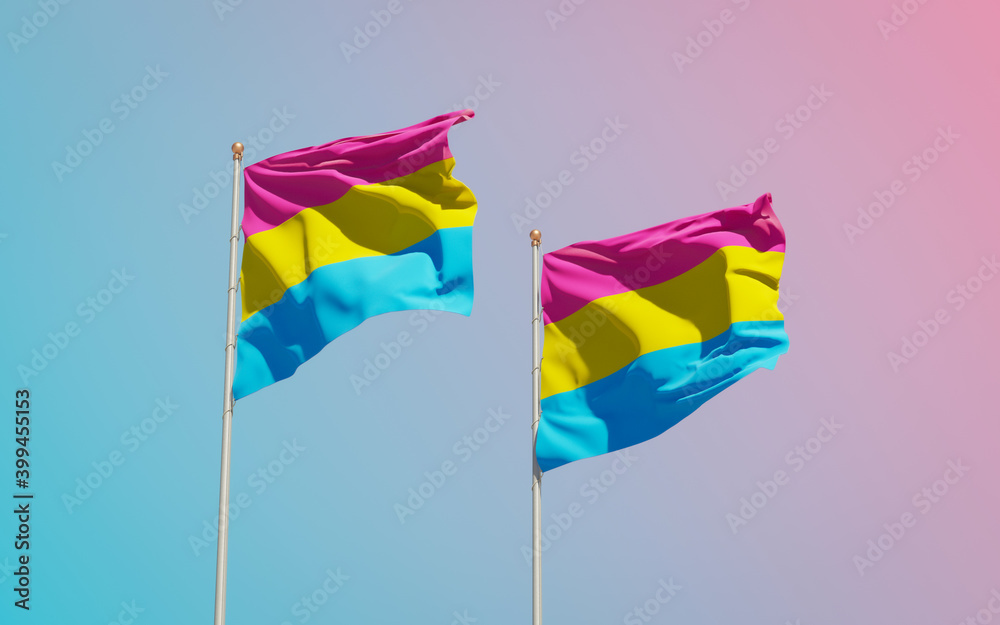 Pansexuality Pride Flags Stock Illustration | Adobe Stock