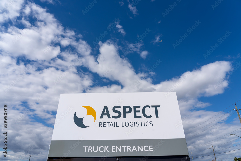 Pickering, On, Canada - September 20, 2020: Aspect Retail Logistics ...