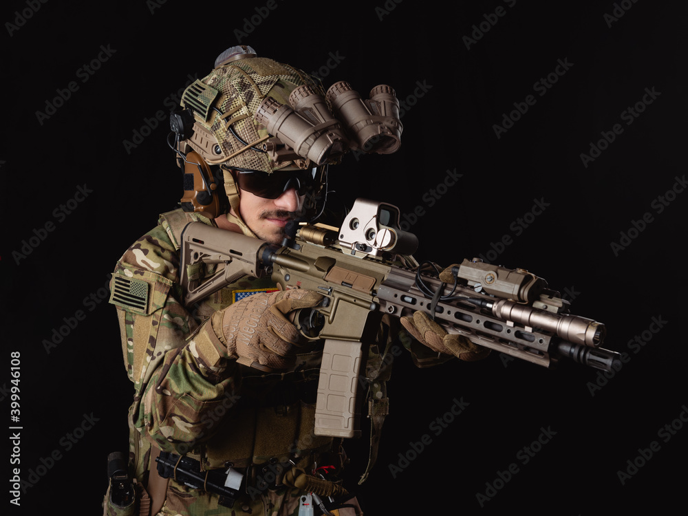 Foto de Stock Delta Force soldier, US army special forces. Combat ...