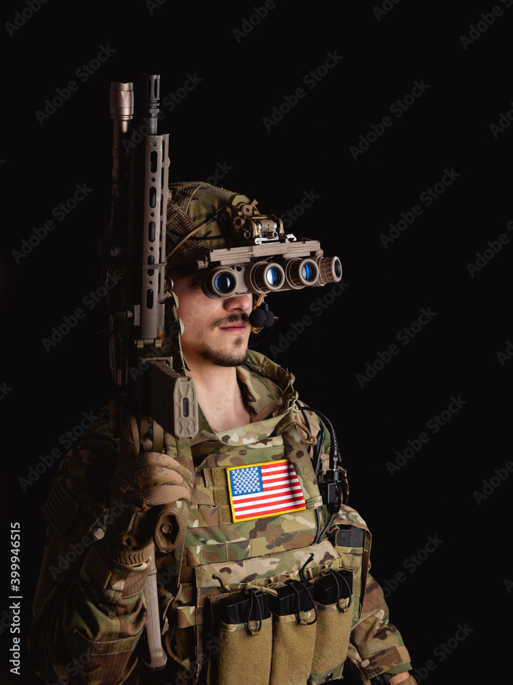 Delta Force soldier, US army special forces. Combat application group ...