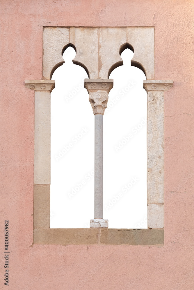 Elements of architectural decoration of buildings, arches and ...