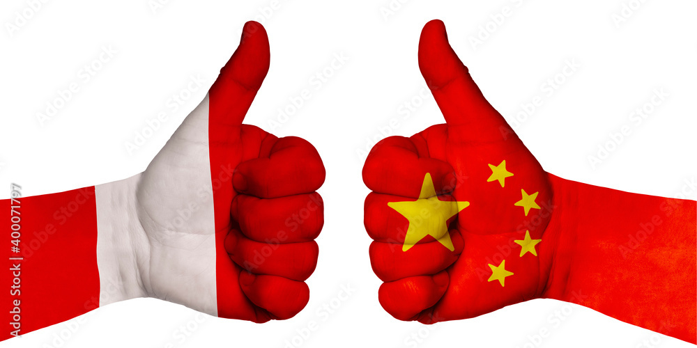 Two hands with a raised finger. They portray the gesture class, managed ...