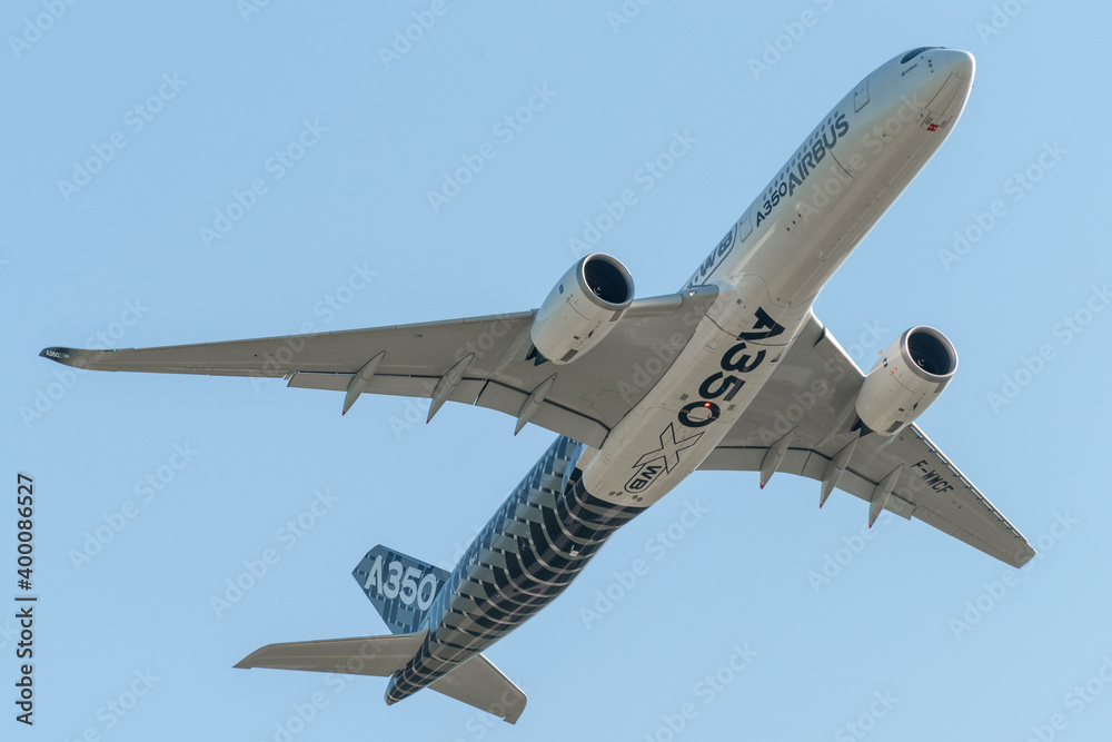 Foto de Stock August 30, 2019. Zhukovsky, Russia. long-range wide-body ...