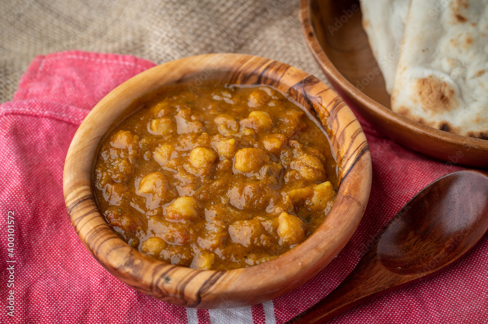channa masala, traditional indian food Stock Photo | Adobe Stock