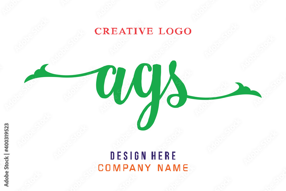 AGS lettering logo is simple, easy to understand and authoritative ...