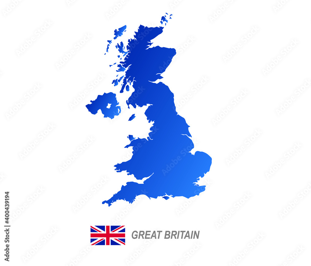 United Kingdom map. england flag isolated in white background. Stock ...