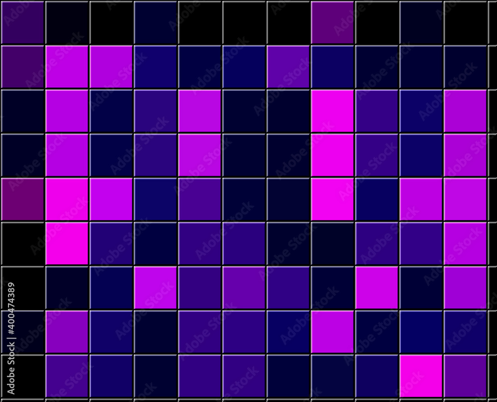 Spectacular background in the shape of a tetris, with beautiful color ...