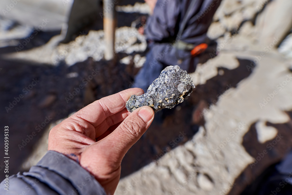silver ore in shape of a small rock that needs to be processed to ...