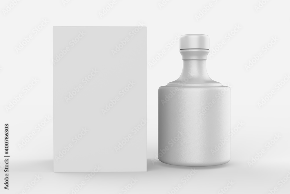 Matte Ceramic Bottle Mockup. Photo-realistic packaging mockup template ...