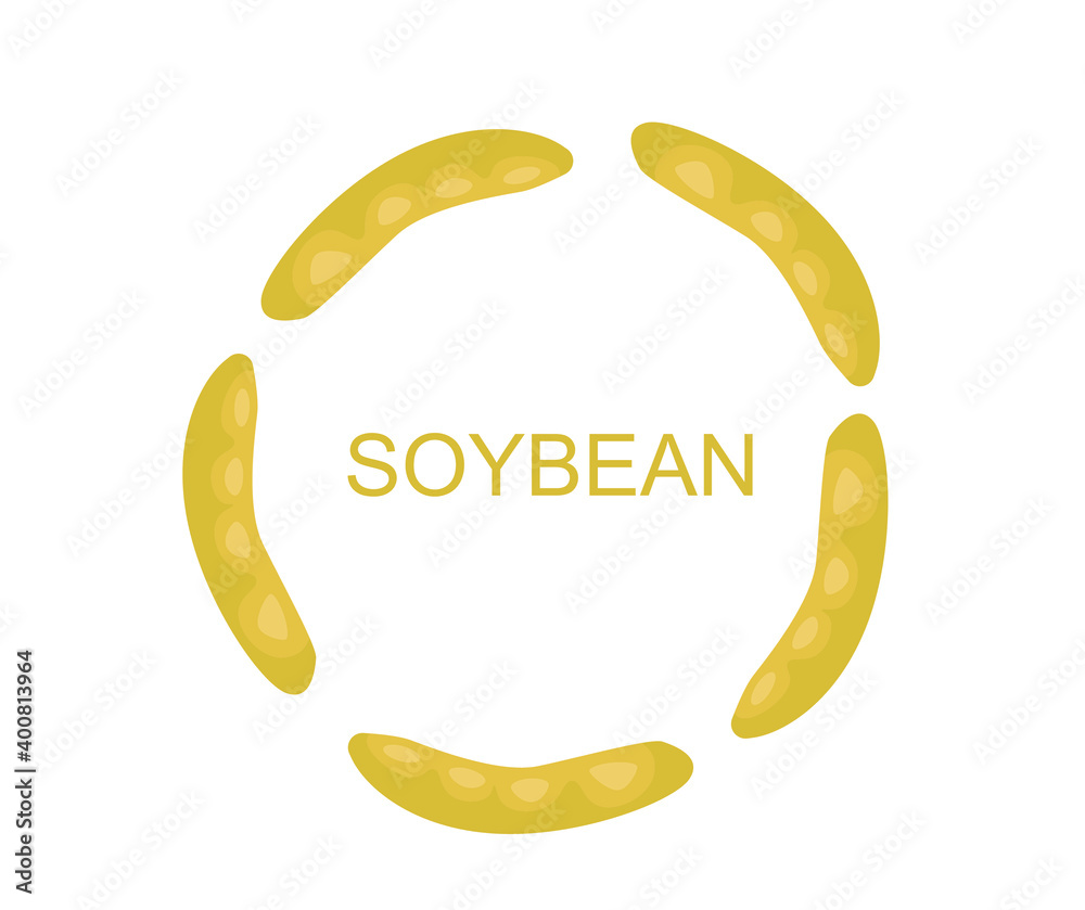 soy beans icon, soy beans inscription with transparent background ...