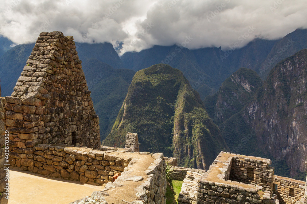 Tourist explore Machu Picchu, a 15th-century Inca citadel considered by ...