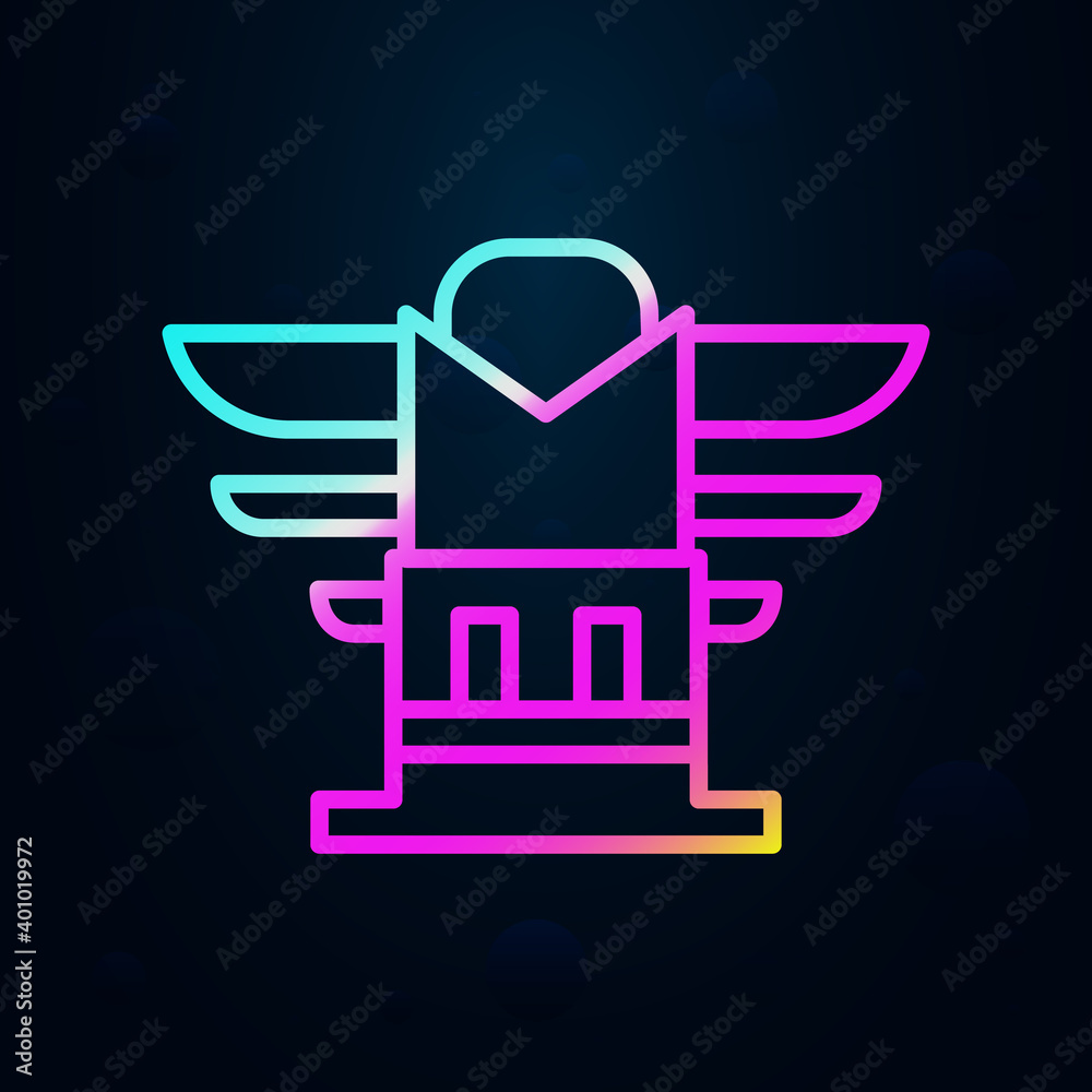 Prehistoric totem nolan icon. Simple thin line, outline vector of ...