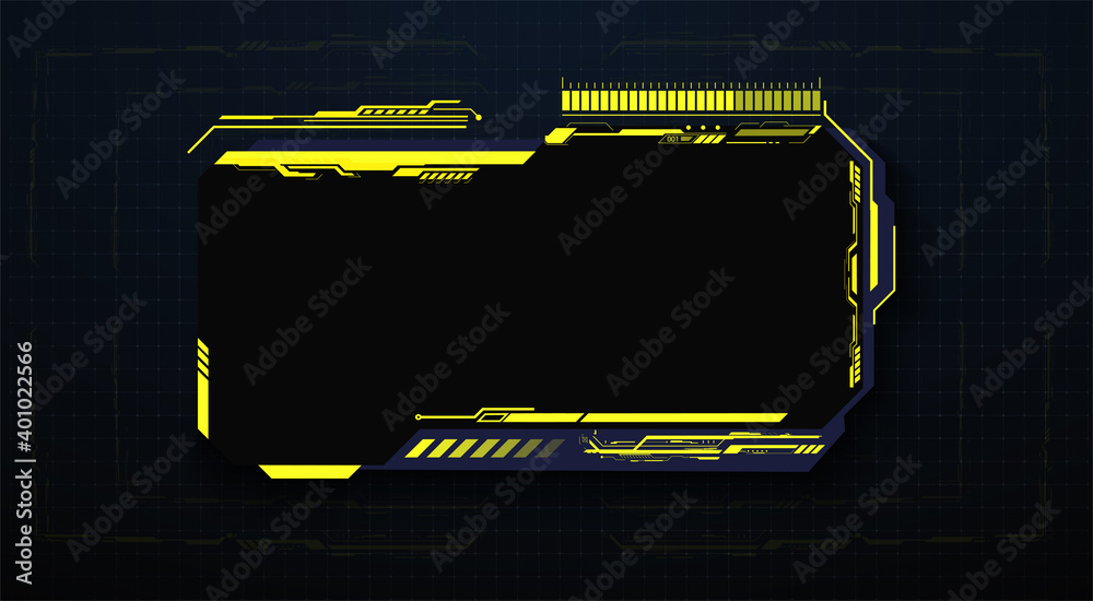 HUD, UI, GUI futuristic user frame interface screen elements set. High ...