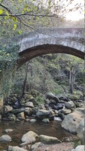 Arched Stone Bridge Over Creek Free Stock Photo - Public Domain Pictures
