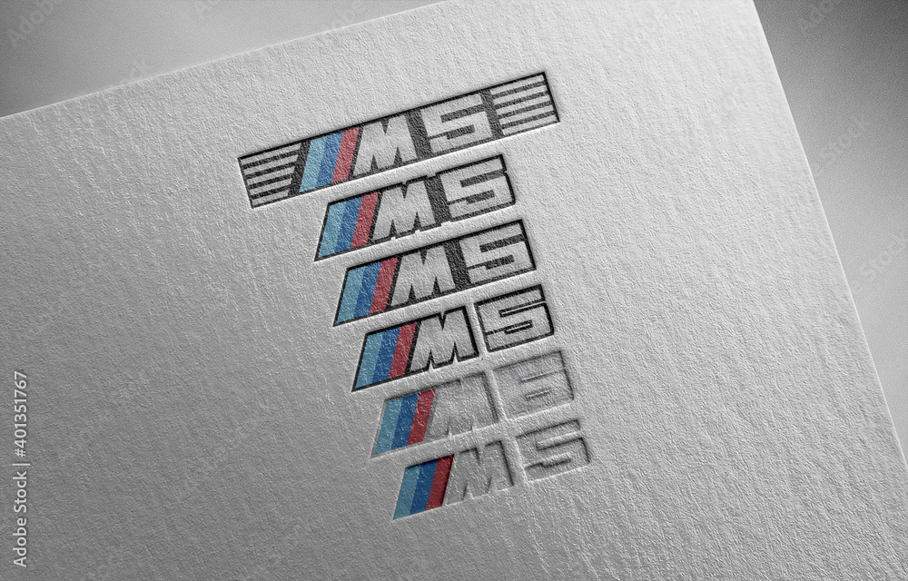 BMW M5 logo icon paper texture Stock Photo | Adobe Stock