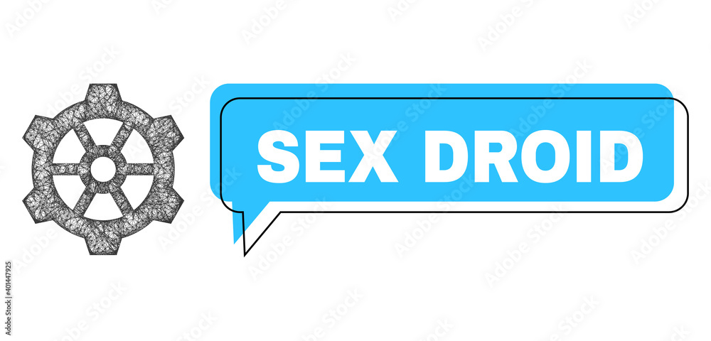 Speech Sex Droid Blue Bubble Frame And Net Gear Frame And Colored Area Are Misplaced For Sex