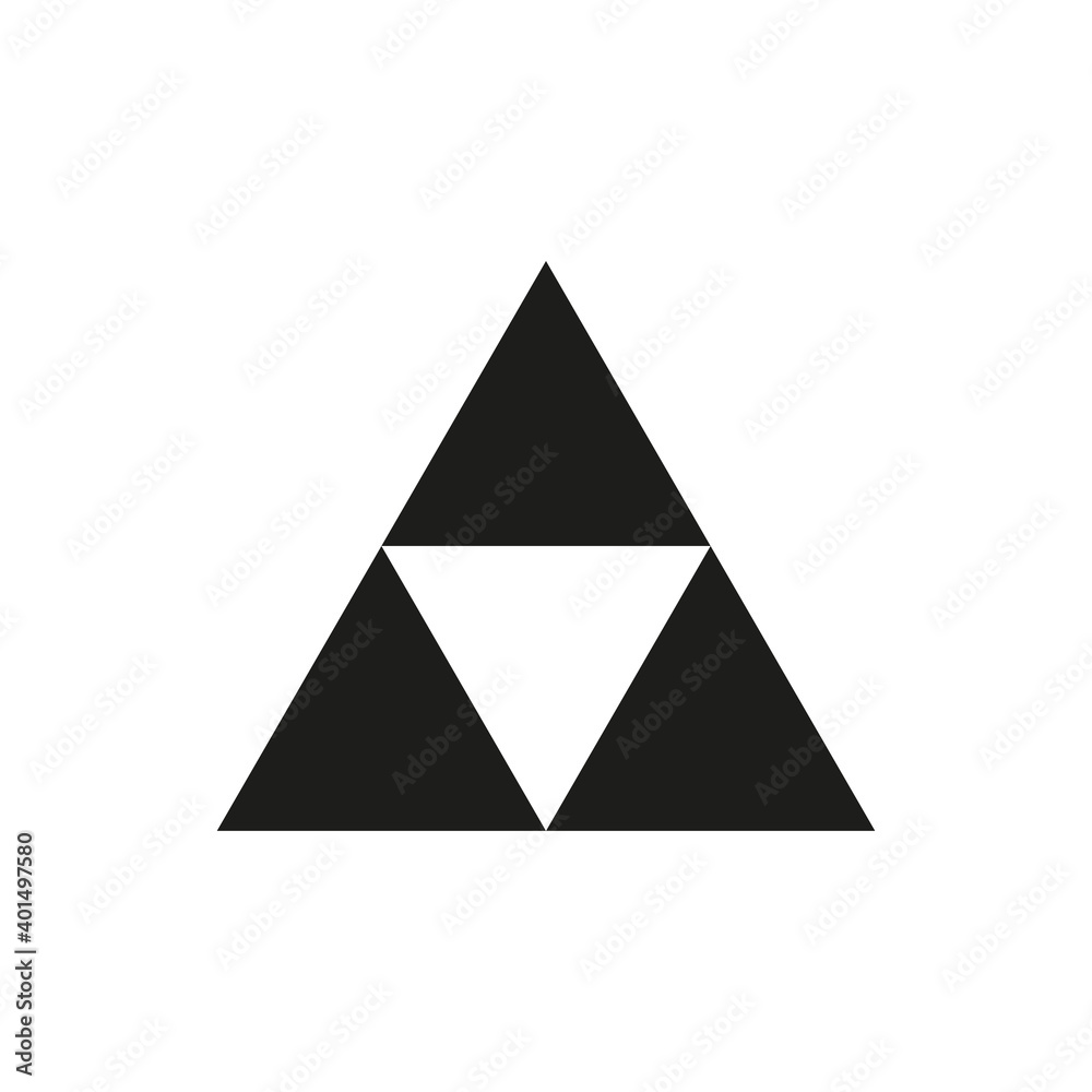 Japan triangle style element sign, Mitsu Uroko symbol Stock Vector ...
