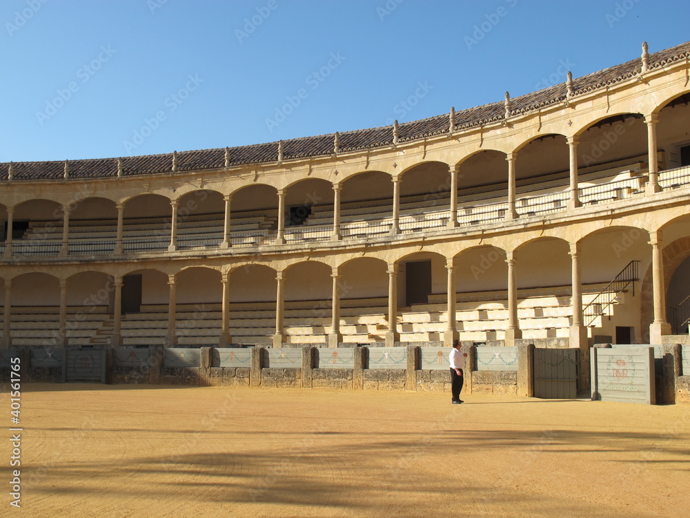 Ronda, Spain: Detail of Ronda town in the Spanish province of Malaga ...