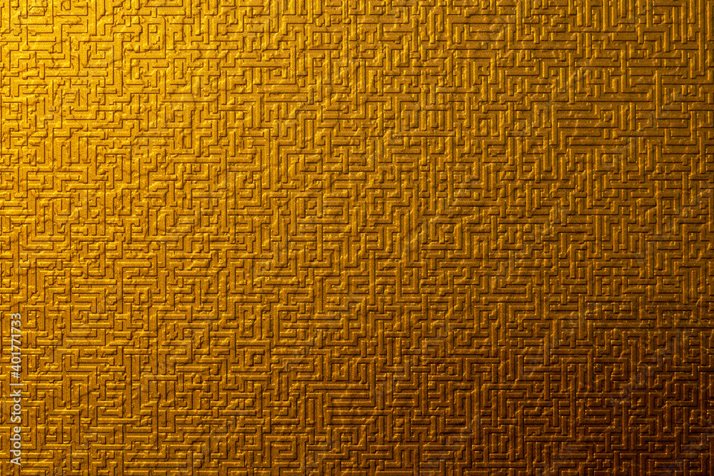 The golden strip like Chinese style texture wallpaper background . The ...
