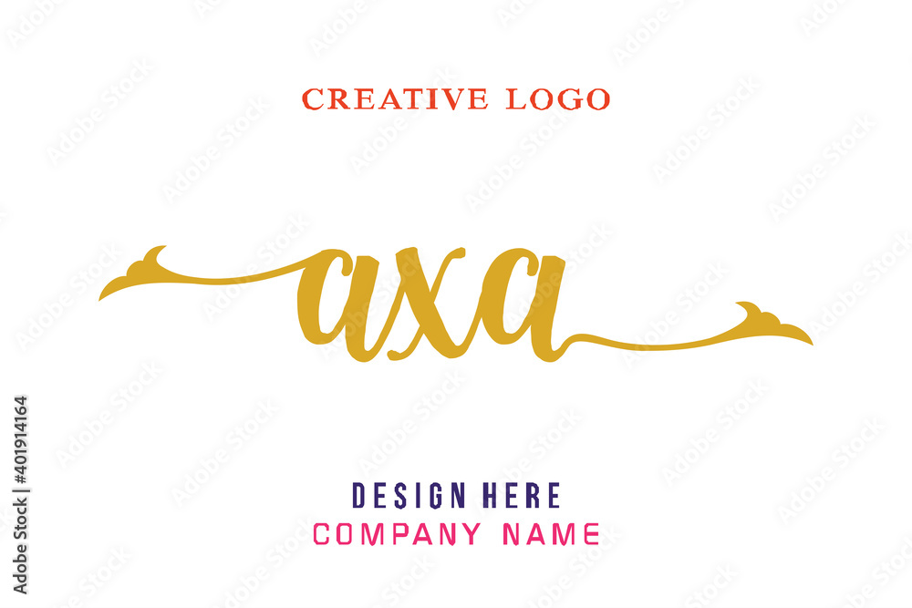 AXA lettering logo is simple, easy to understand and authoritative ...