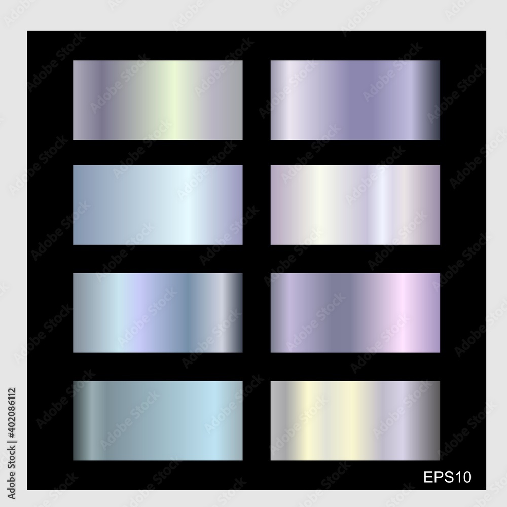 vector gradient background, silver, holographic, texture gradation ...