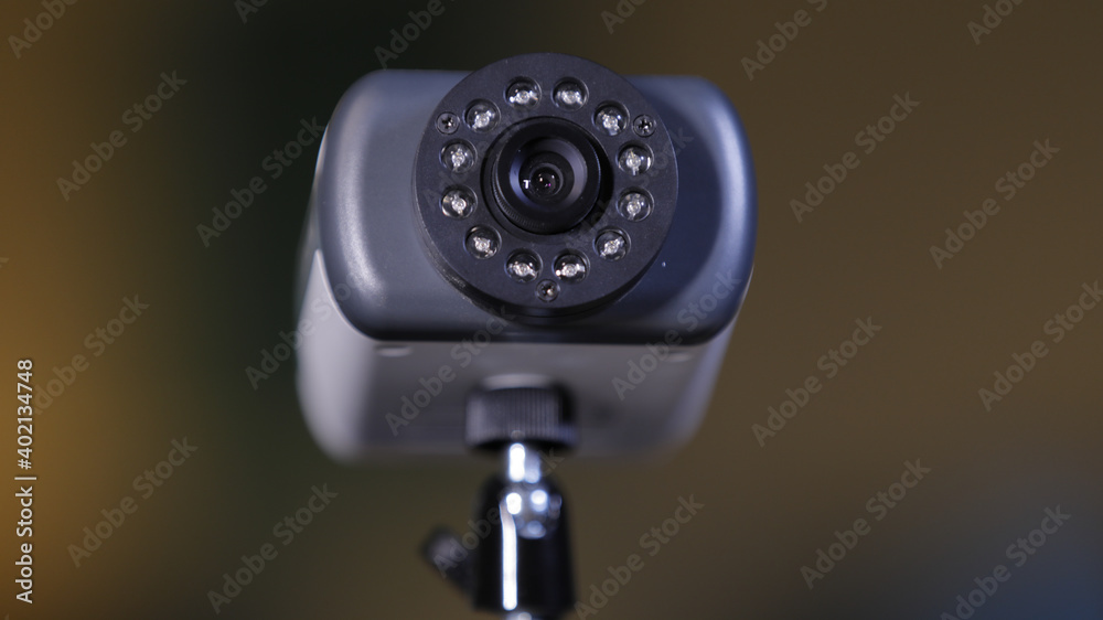 CCTV Camera used for surveillance, close up view of security camera ...