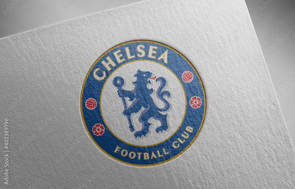 chelsea-fc-2 on paper texture Stock Photo | Adobe Stock