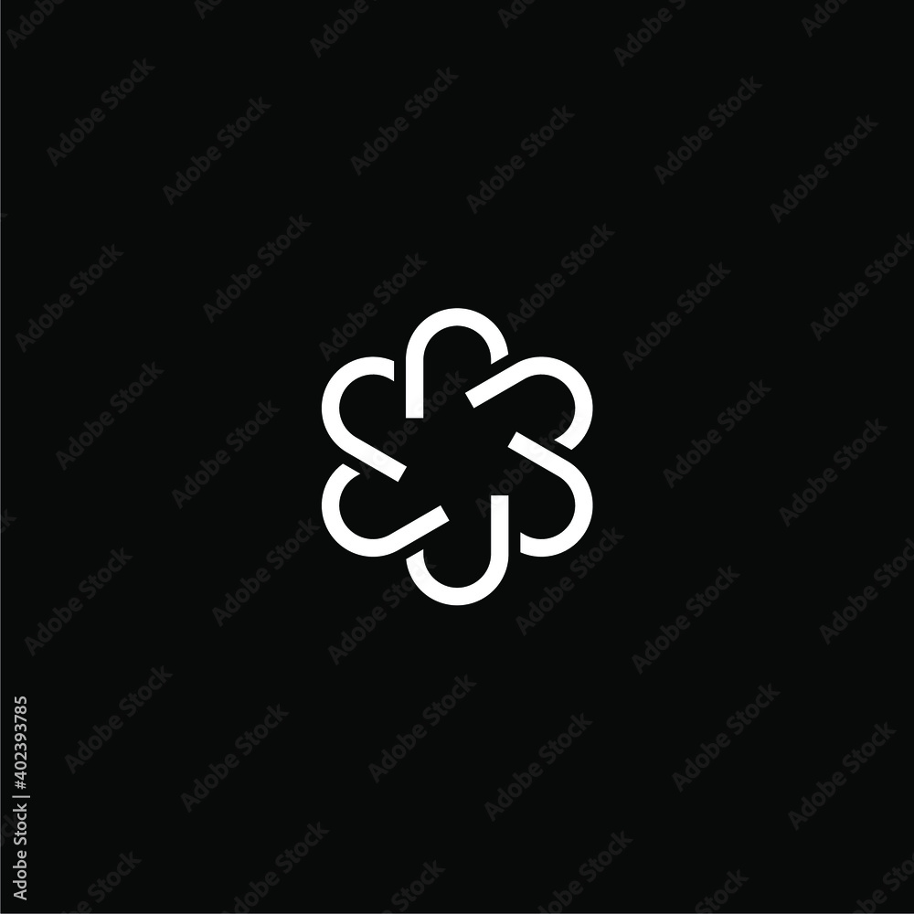 simple flower letter r logo design の Stock ベクター | Adobe Stock